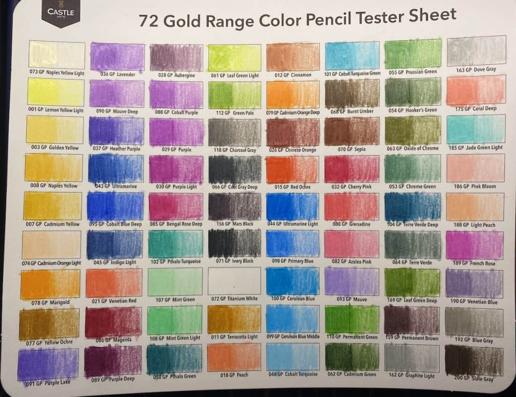 Lápices CASTLE ARTS GOLD ★ Lápices de Colores Profesionales